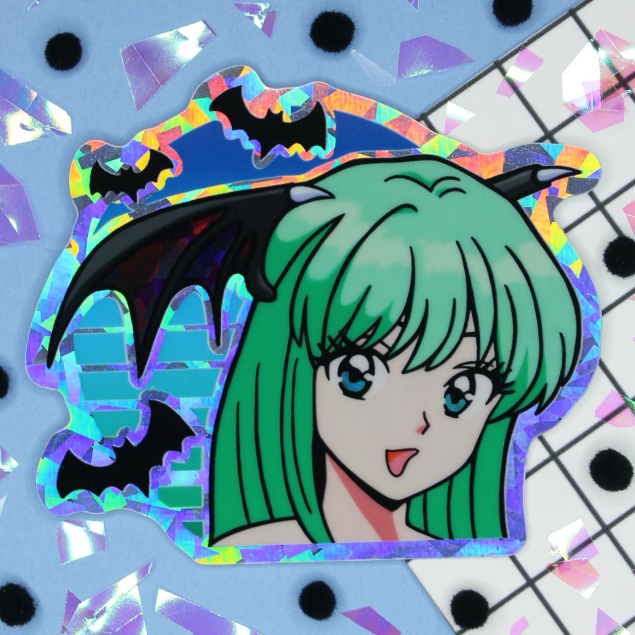 Morrigan Sticker | Anime Aesthetic | Gifts for Gamers – Prismatash