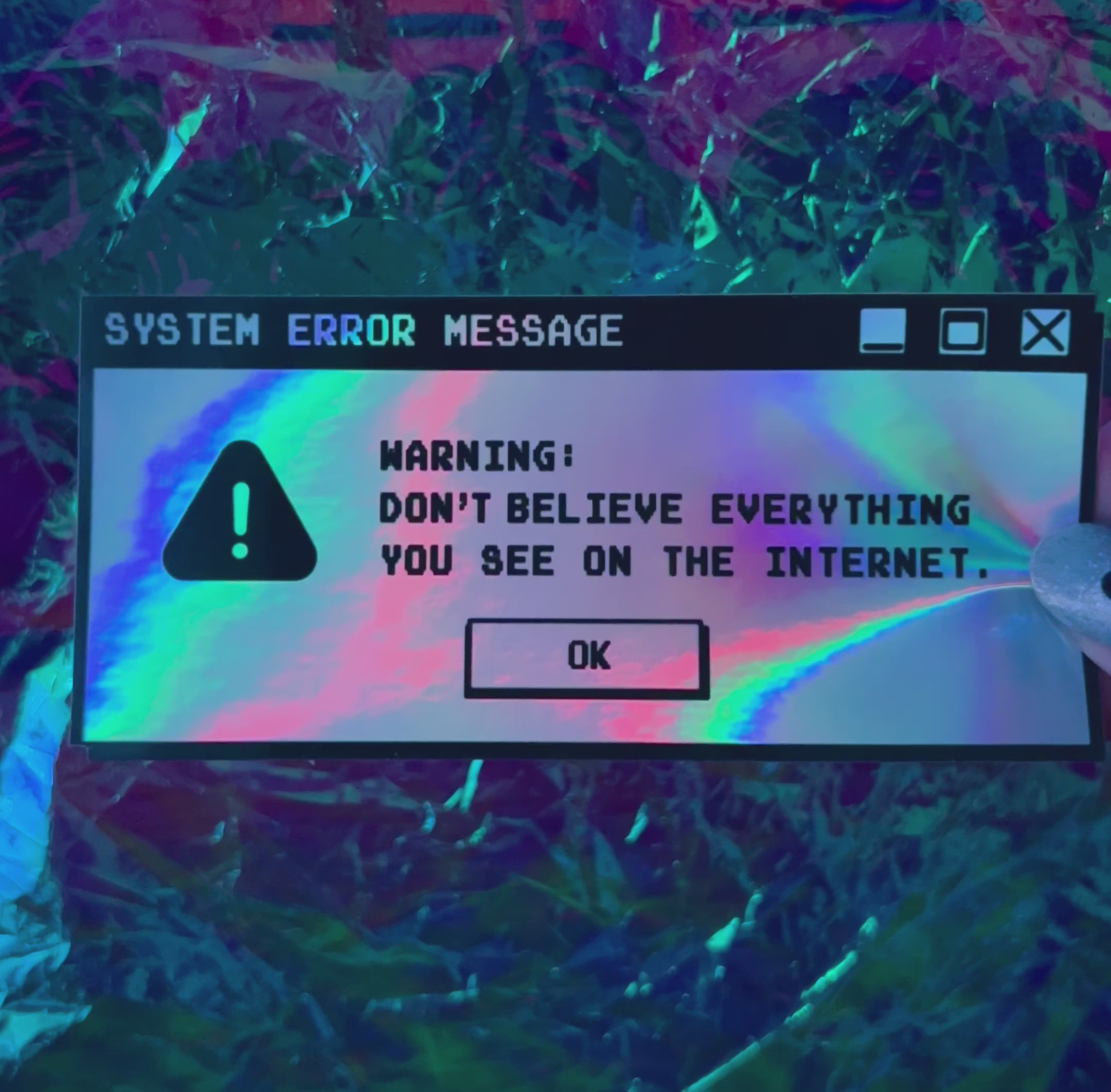 Y2K Computer Aesthetic Sticker | Prismatash