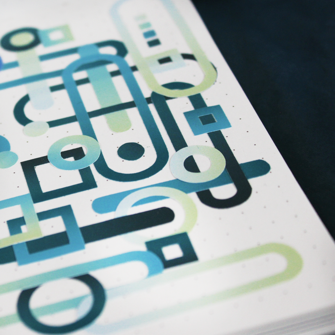 Outline Shapes Sticker Sheet – Prismatash