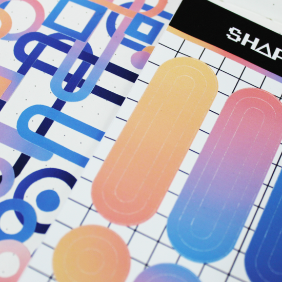 Outline Shapes Sticker Sheet – Prismatash